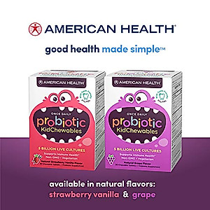 AMERICAN HEALTH Probiotic Kid Chewables, 30 Count