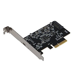 SEDNA - PCIe x4 1 Port USB 3.2 Gen 2x2 Type C (20Gbps) Adapter Card