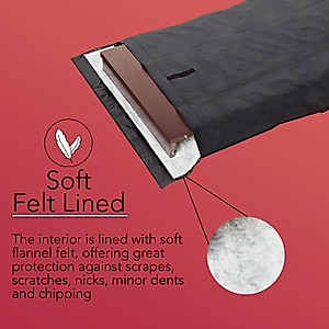 LAMINET Premium Heavy Duty Table Leaf Storage Bag water , scratch resistant. Extra Thick waterproof exterior heavy duty flannel backing. Store Your Table Leaves safely. Holds Leaves up to 26" wide.