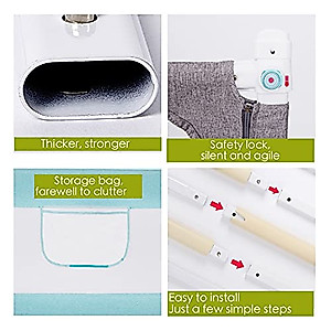 U/D Bed Rails for Toddlers - Extra Long and Tall Specially Designed for Twin, Full, Queen, King (79in(200cm))-1side