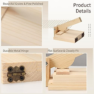 yeesport Wooden Tortilla Press Mexican Tortillera Presser Flattening Tool, Natural Wood Flour Wheat Dough Presser, Dough Spreader for Pancake Dumpling Corn Tortilla, DIY Food Dough Helper Laminate