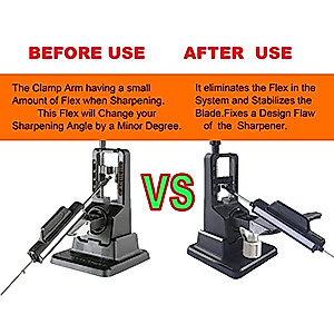 GEOCCI Adjustable Height Clamp Arm Brace for Work Sharp Precision Adjust Knife Sharpener（White）