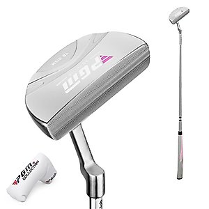 Golf Putter Right Handed Stainless Steel Golf Club Putters Golf Training Chipping Club Head for Women with Golf Headcover