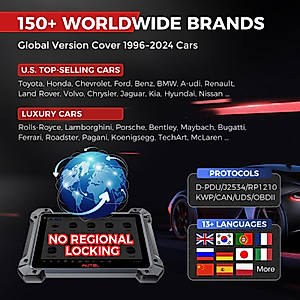 Autel Maxicom MK908 Pro II Scanner 2024, Same As Maxisys MS908S PRO II with J2534 Programming, AutoScan 2.0,ECU Program Coding As MS Ultra Elite II Pro, Bi-Directional, 38+ Services, Android 10 FCA