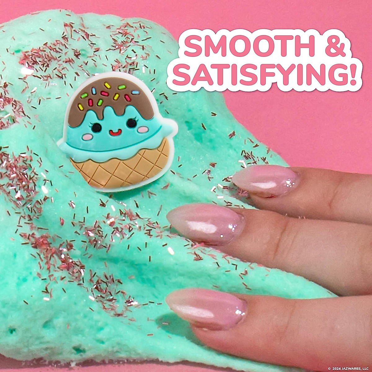 Original Squishmallow Maya The Ice Cream Premium Cloud Slime, Chocolate-Scented, Party Favors for Kids 8-12, Girl Toys 8-10 Years Old, Slime Kit for Girls Ages 8-12, Slime for Kids
