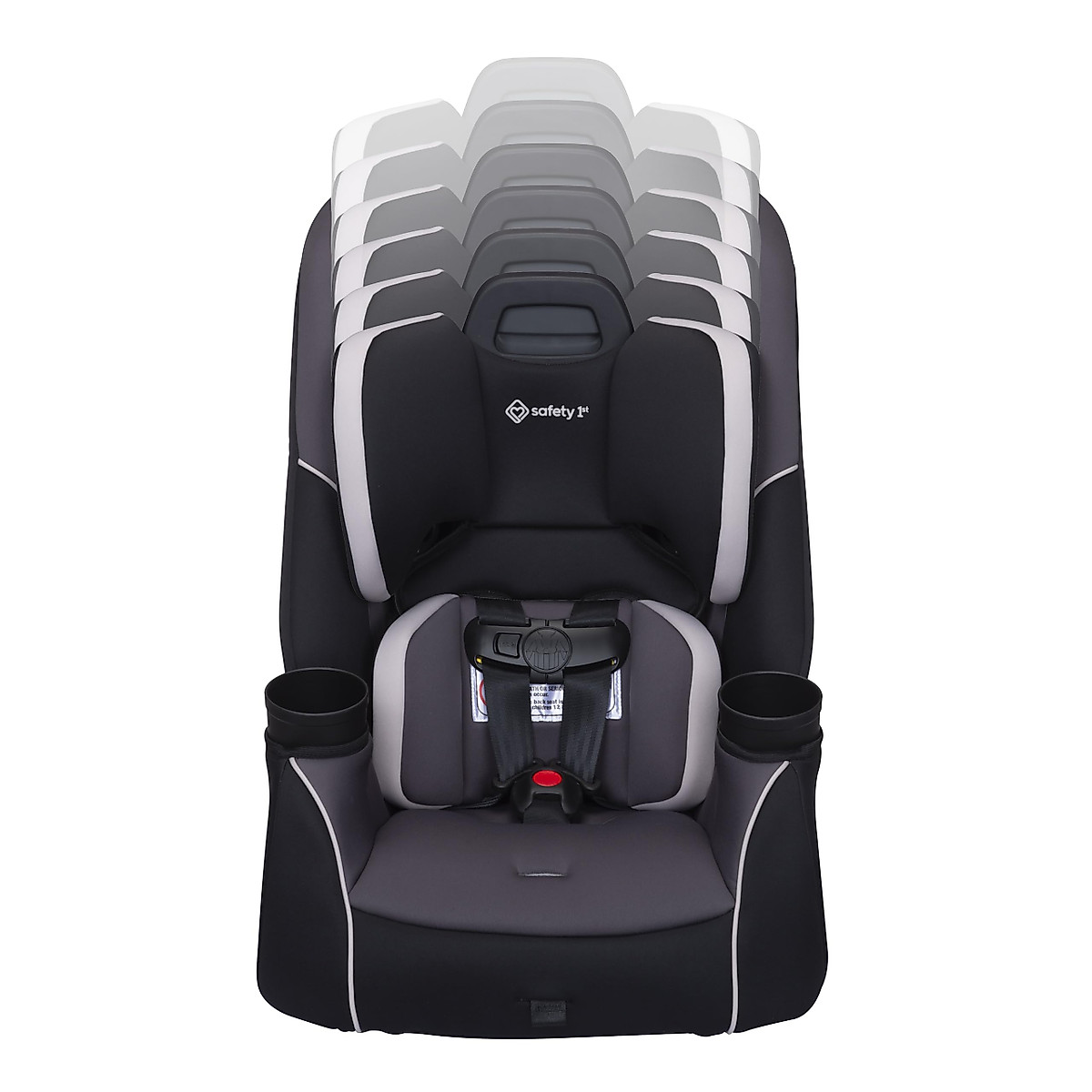 Safety 1st Crosstown All-in-One Convertible Car Seat, Rear-Facing 5-40 pounds, Forward-Facing 22-65 pounds, and Belt-Positioning Booster 40-100 pounds, Seal