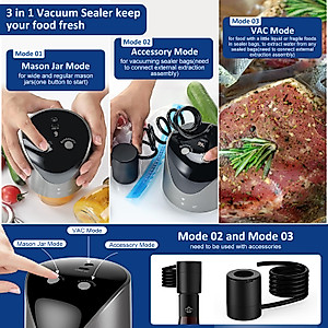 Electric Mason Jar Vacuum Sealer Kit (Gray)