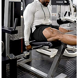 EVERWORTH Men's Athletic Shorts Gym Workout Short Shorts Casual Shorts Running Bodybuilding 5 Inch Inseam Shorts Brown US XS