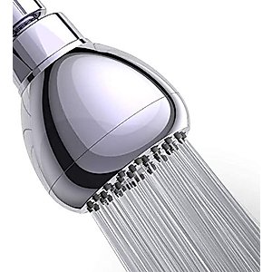 High Pressure Shower Head, 3 Inch Showerhead (Silver)