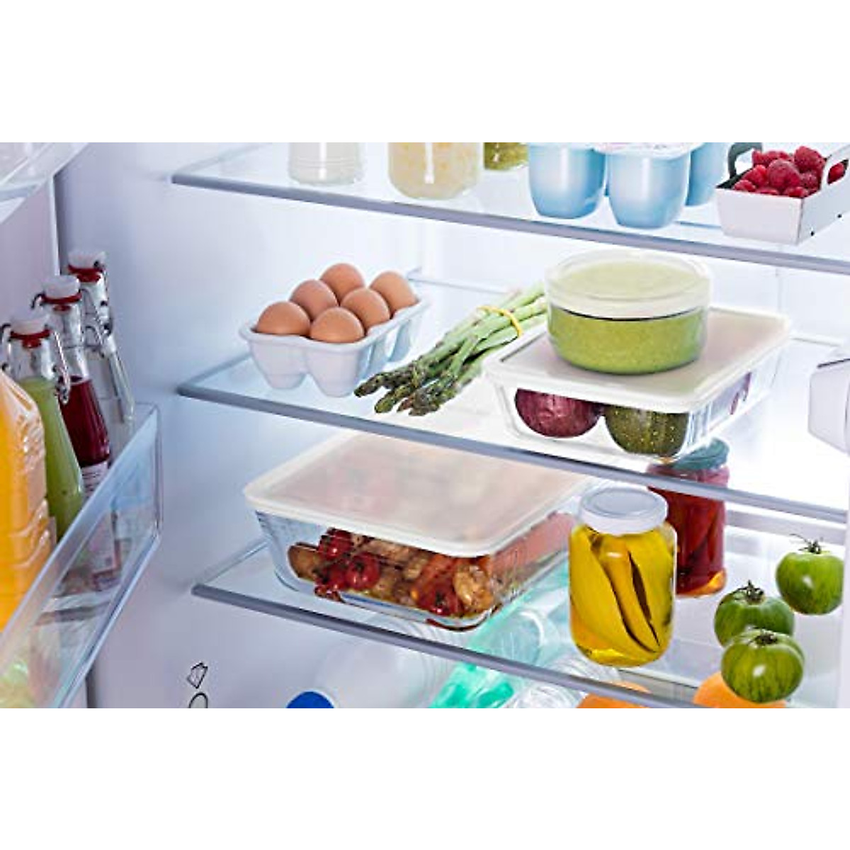 Pyrex Rectangular Dish with Plastic Lid, 2.6L