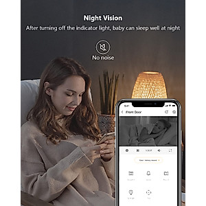 Imou Home Security Camera 2 Pack 1080P Baby Monitor with Night Vision, 2-Way Audio, Human Detection, Sound Detection, WiFi Indoor Camera Dog Cam