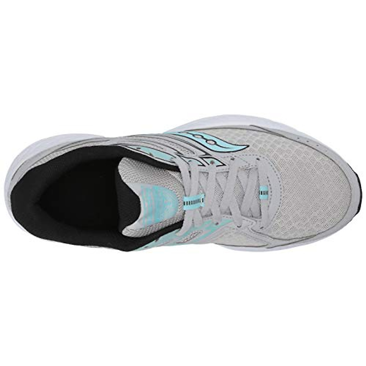 Saucony Women's Cohesion 13 Running Shoe, Grey/Black, 9