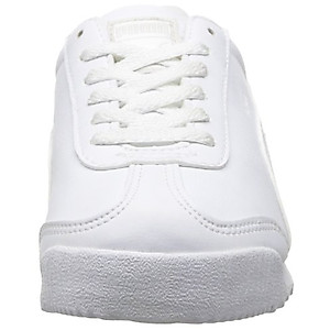 PUMA unisex child Roma Basic Sneaker, White/Light Gray, 10 Toddler US
