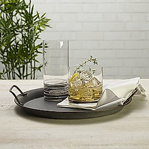 Mikasa Cal Ombre Highball Tumbler Cups, Set of 4, 17-Ounce, Gray