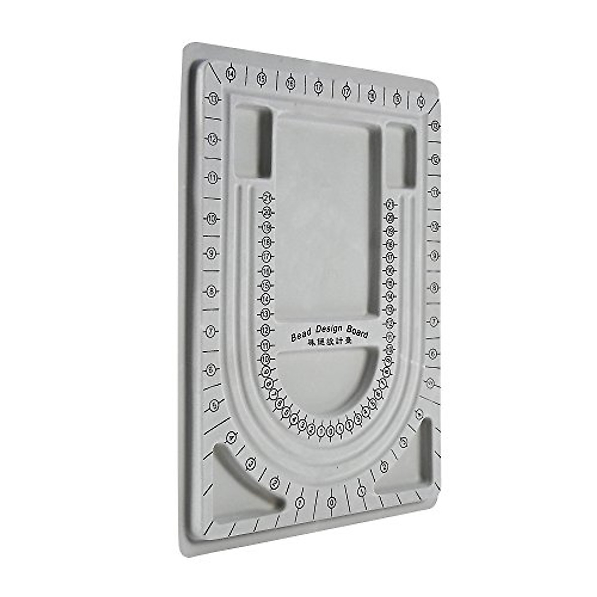 Nofaner Bead Design Board, Bead Board Necklace Beading Jewelry Organiser Tray Design DIY Craft Tool, Necessary Tool for Professional to String Beads