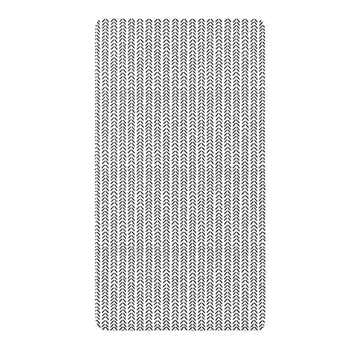 Crib Sheets for boy Girl - 100% Cotton Fitted Crib Sheet Set - Perfect for Baby Boys and Girls - Fits Standard Toddler Mattress (Black White Mudcloth)