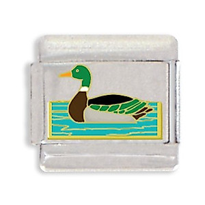 Clearly Charming Duck Italian Charm Bracelet Link