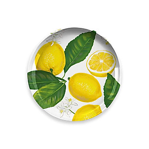 TarHong Lemon Fresh Pure Melamine Salad Plate, 8.5", Set of 6