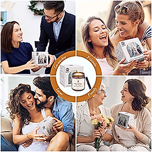 Raetm Sandalwood Sweet Orange Scented Candles, Natural Soy Candle for Home Scented, Hand-Poured Aromatherapy Candles Gifts for Women, Men, Ideas for Birthdays, Holidays, Relaxation (9oz)