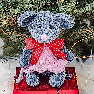 165G Crafting Woven Warm Home Tools DIY Crocheting Supplies Knitting Yarn Soft Velvet Yarn Chenille Yarn Craft Yarn for Knitting and Crochet