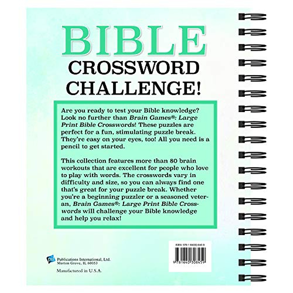 Brain Games - Large Print Bible Crosswords (Brain Games - Bible)