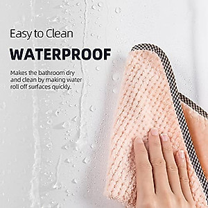 Titanker White Shower Curtain Liner 72 x 72 Plastic Shower Liner Washable Inside Shower Curtain Liner PEVA Shower Curtains for Bathroom with Magnets and Rustproof Metal Grommet Holes