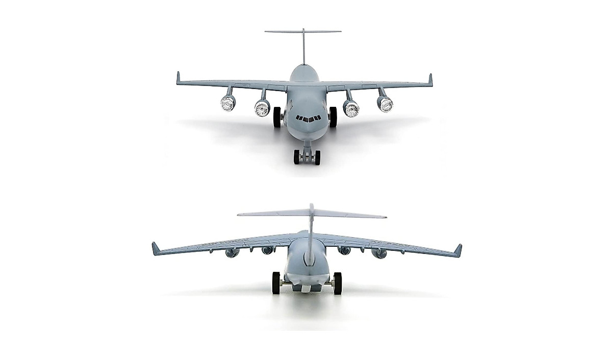 Realistic Diecast Military Cargo Airplane Model - 1:400