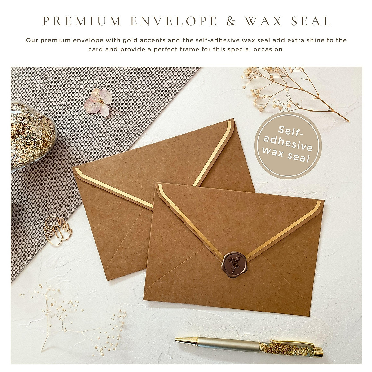 Joli Coon Will you be my bridesmaid card with luxury envelope and wax seal - Bridesmaid proposal cards