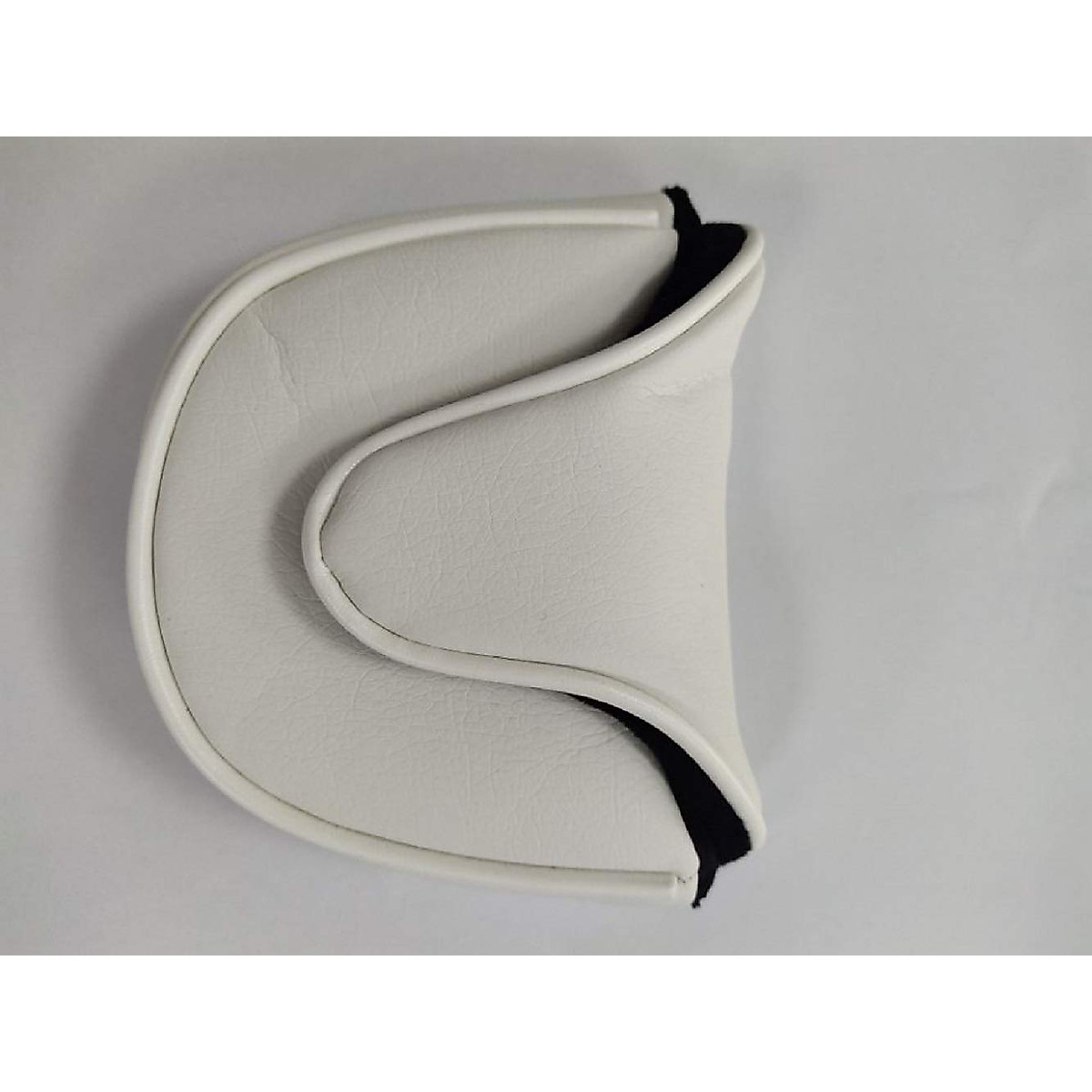 DBYAN Pebble Beach Patterned Golf Links Magnetic Mallet Putter Head Cover for Scotty Cameron, Taylormade, Titleist, Ping and Mizuno Putters,White