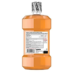 Listerine Ultraclean Oral Care Antiseptic Mouthwash with Everfresh Technology to Help Fight Bad Breath, Gingivitis, Plaque and Tartar, Fresh Citrus, 1 L