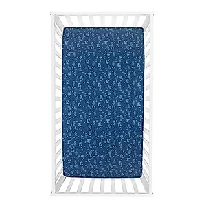 Sammy & Lou Airplanes 2-Pack Microfiber Fitted Crib Sheet Set, Fits Standard Crib Mattress 28 in x 52 in; Fully Elasticized,