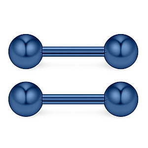 Ruifan 6Pairs 20G 1/4" Mix Color Stainless Steel Polished 3mm Ball Barbell helix Cartilage Tragus Ear Lobe Stud Earring For Men Women