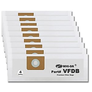 9 Pack VFDB Vacuum Dust Bags Replacement for Vacmaster Bags 4 Gallon, compatible with Vac Master Wet/Dry Models#VF408 VF410P VF408B