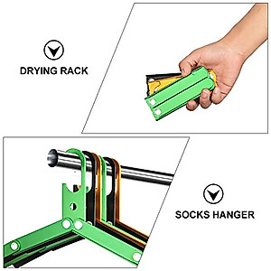 BESPORTBLE Folding Clothes Hanger Aluminium Alloy Travel Clothing Hangers Space Saving Coat Hanger for Camping Travel Hiking Backpacking Orange