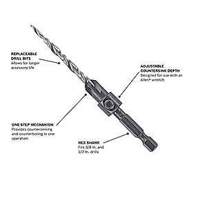 Bosch CC2248 Clic-Change Number 10 Adjustable Countersink