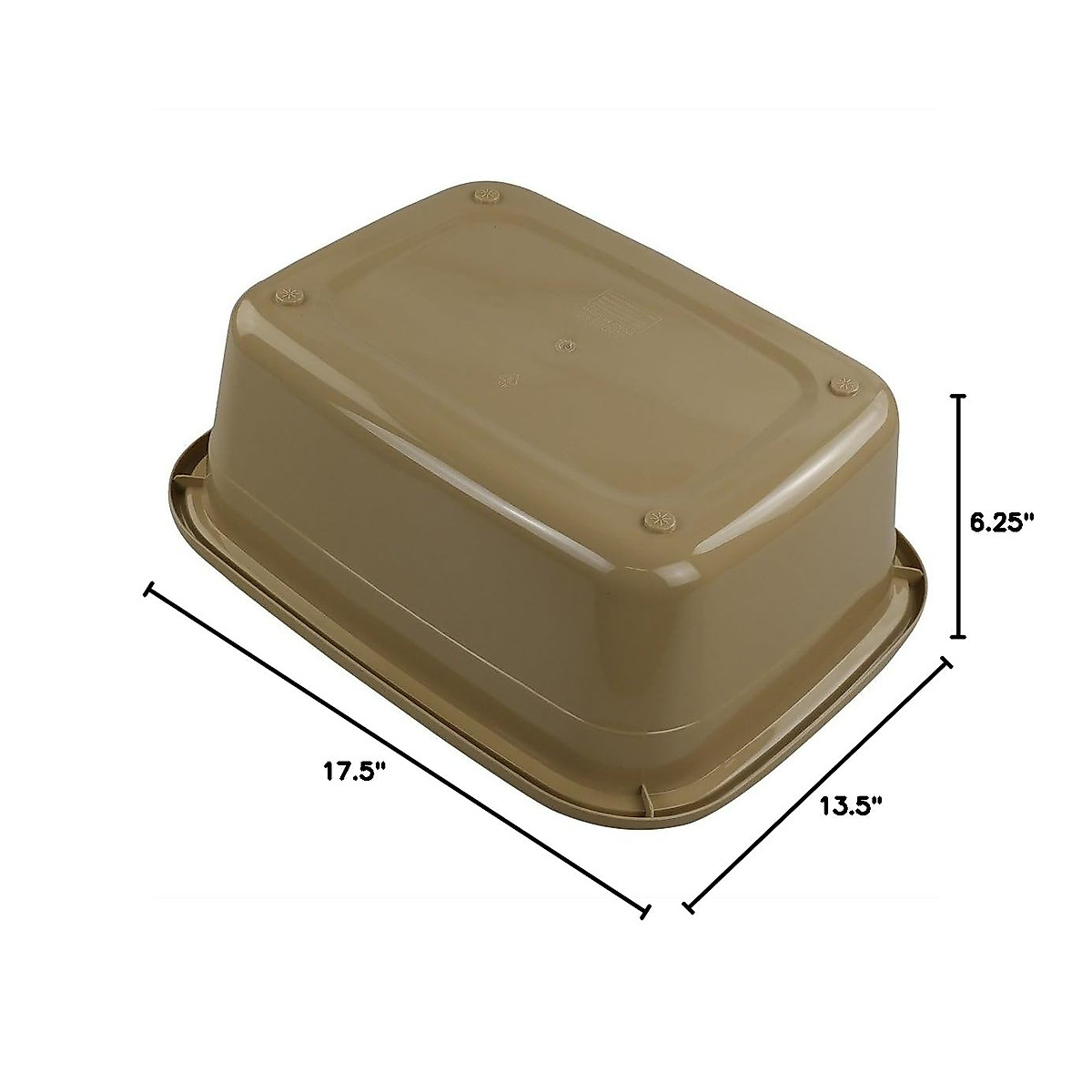 Utiao 18 Quart Wash Basin, Large Dish Tubs, 3 Packs(Dark Red, Grey, Khaki)