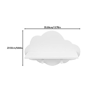 ARTIBETTER 1pc Shelf Blush Decor Wood Storage Shelves White Storage Shelves Wall Cloud Shelf for Nursery Floating Shelves Wooden White Storage Shelf Wall Mounted Shelves Finishing Shelf Fold