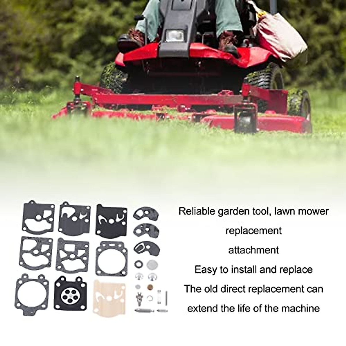 Atyhao Carburetor Gasket Kit, Carburetor Repair Kits Replacement for Walbro K10 WAT WA WT Series Lawn Mower Garden Tool Parts