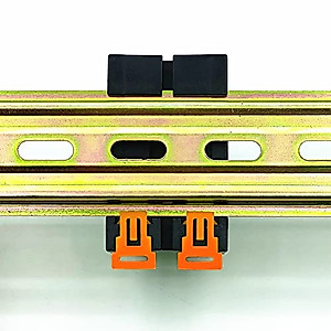 Jienk Screw Terminal Block Power Distribution Module, 30A DIN Rail Mounting Terminal Block Distribution Breakout Board for PLC Servo Power Amplifier (1 in 4 Out)