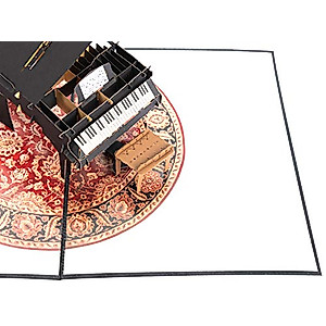 PopLife Grand Piano 3D Pop Up Card for All Occasions - Happy Birthday, Graduation, Father's Day, Mother's Day, Congratulations, Retirement, Thank You - Musicians, Teachers, Gift for Music Lovers