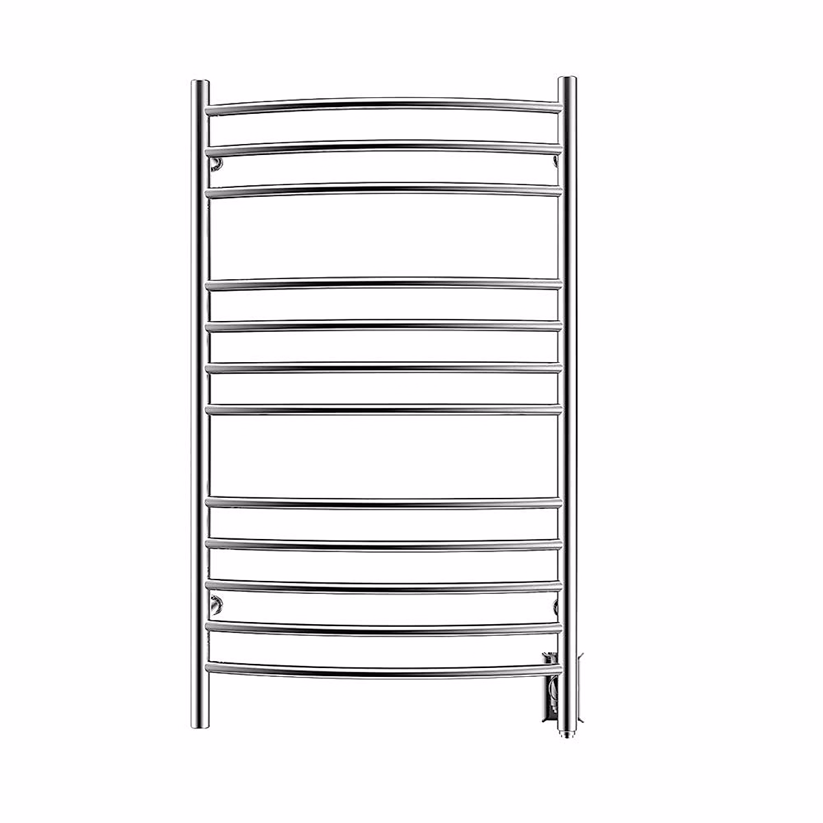 HEATGENE Towel Warmer Wall Mount Electric Plug-in/Hardwired Heated Towel Rack Mirror Polish