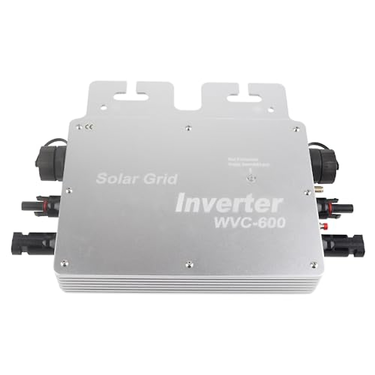 600W WIFI Control Power Inverters, Automatic Identification Solar Power Grid Tie Micro Inverter AC120 230V(Silver US Plug)