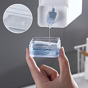 LEASON Atomizer Bottle Laundry Detergent Sub-Bottle 1000ml Large-Capacity and Washing Powder Softener Detergent Empty Bottle Refillable (Color : White)