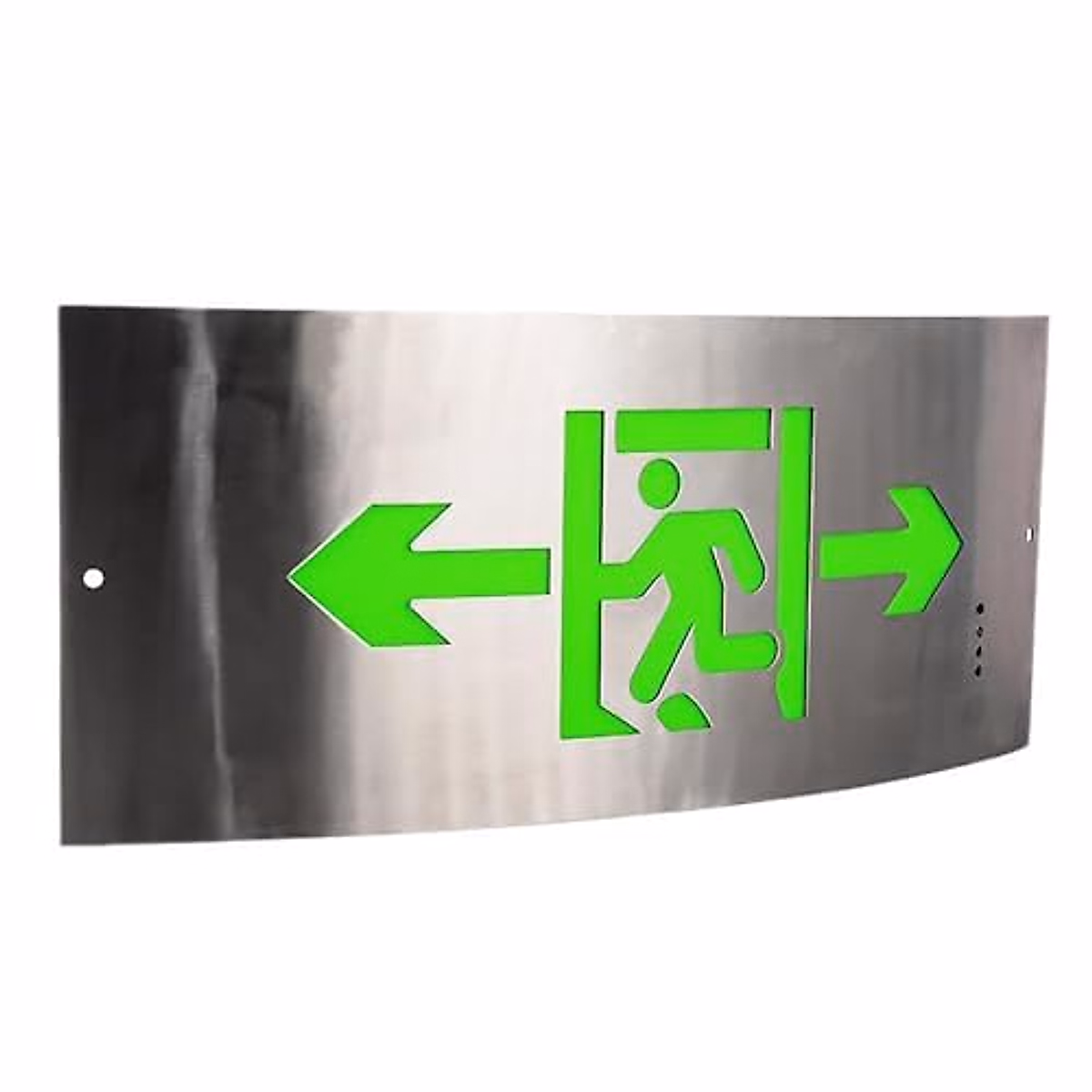 HEQIM Emergency exit Signs, Emergency exit Indicators with Battery Backup and Intelligent Fault self-Diagnosis Function, IP34 Protection and Bright Lighting