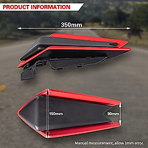 TAZGANTAX Motorcycle Compatible with Ap-rilia RS 660 Tuono 660 RS for Tuono 660 RSV4 2020-2023 Motorcycle Passenger Pillion Rear Seat Cover Fairing Seat Cowl Hump Spoiler (Matte Black)