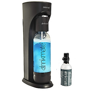 Drinkmate OmniFizz Sparkling Water Maker + 2 Carbonation Bottles (1L)