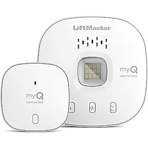 Liftmaster myQ Key Free Smart Lock with Touchscreen, Deadbolt, Oil Rubbed Bronze with myQ Smart Garage Control Control (LMDBPACK-OB & 821LMC)