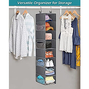SLEEPING LAMB 8 Shelves Hanging Shoe Rack and 24 Pockets Door Shoe Organizer