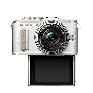 OLYMPUS Pen E-PL 8 EZ Double Zoom Kit [White][International Version, No Warranty]
