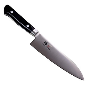 JCK ORIGINAL Kagayaki Japanese Chef’s Knife, KG-3ES Professional Santoku Knife, VG-1 High Carbon Japanese Stainless Steel Pro Kitchen Knife with Ergonomic Pakka Wood Handle, 7 inch